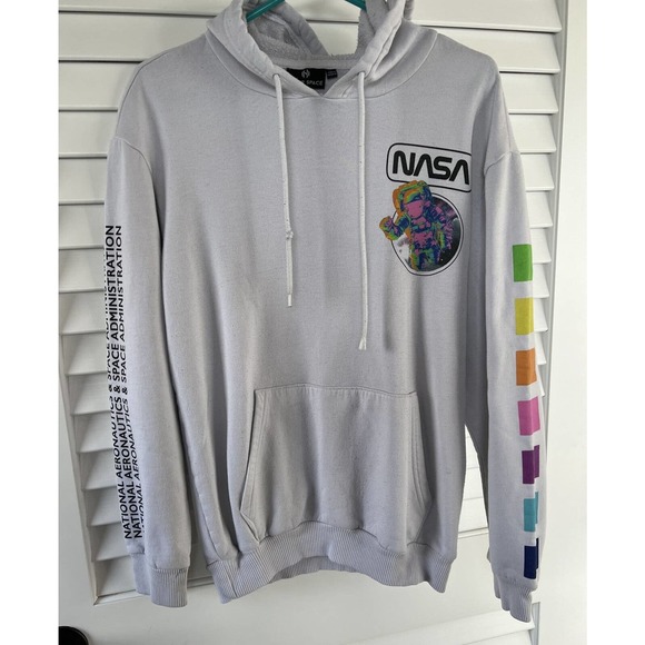 Hyper Space | Shirts | Vintage Hyper Space Nasa Hooded Sweatshirt ...